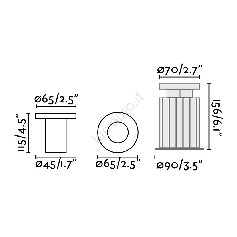 FARO 70445 - Lampada LED segnapasso da esterno FRUM LED/5W/24V IP67 ...