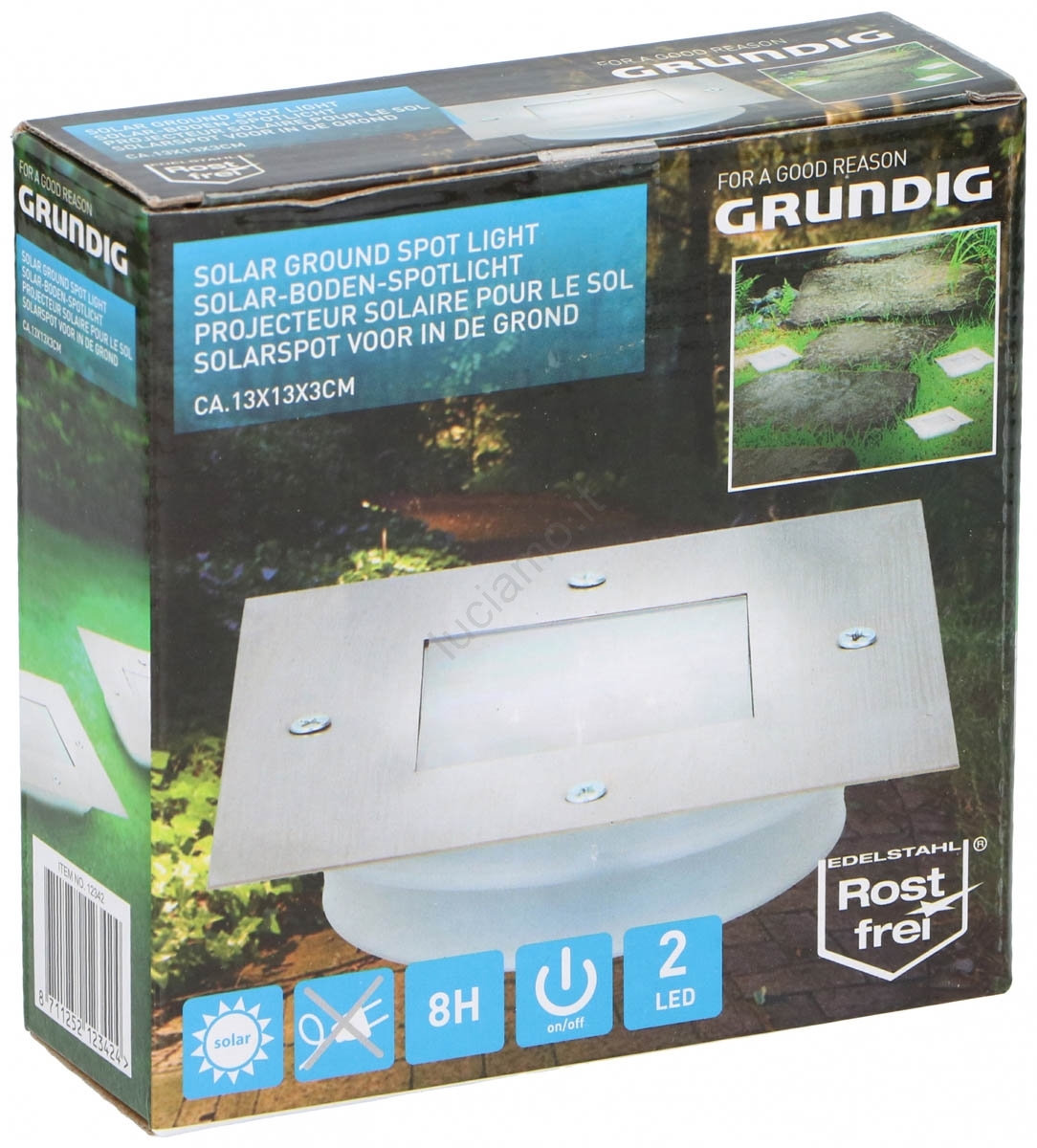 Grundig - Lampada segnapasso solare a LED 2xLED/1,2V | Luciamo