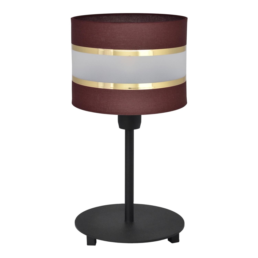 Lampada da tavolo HELEN 1xE27/60W/230V marrone/nero/oro | Luciamo