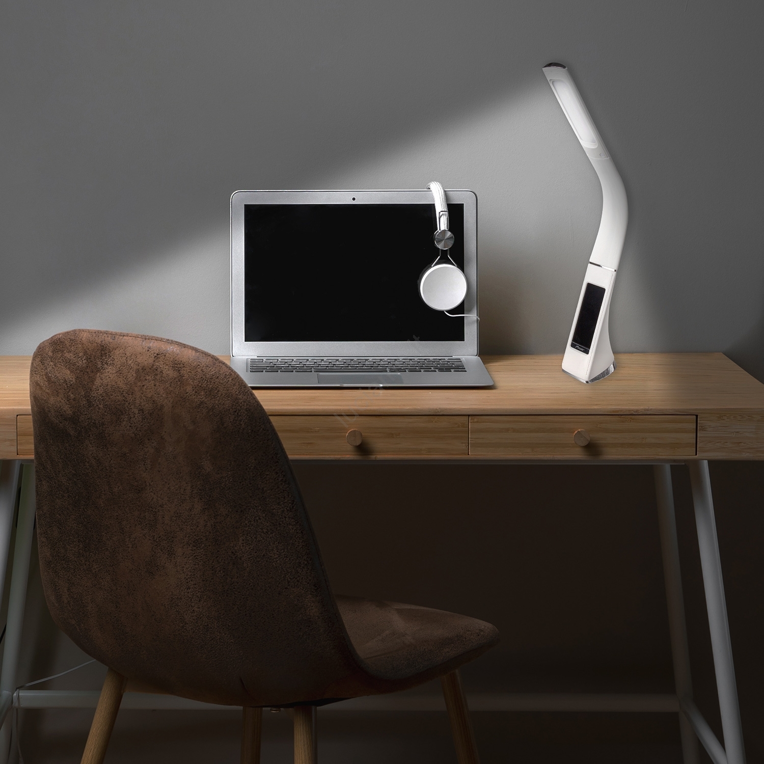 Lampada da tavolo LED dimmerabile con display GALA 1xLED/6W/230V | Luciamo