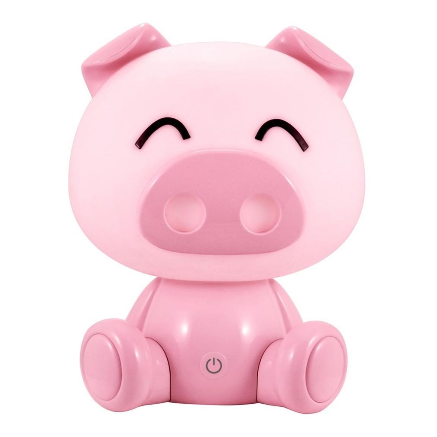 Lampada piccola LED notturna per bambini LED/2,5W MAIALINO rosa | Luciamo