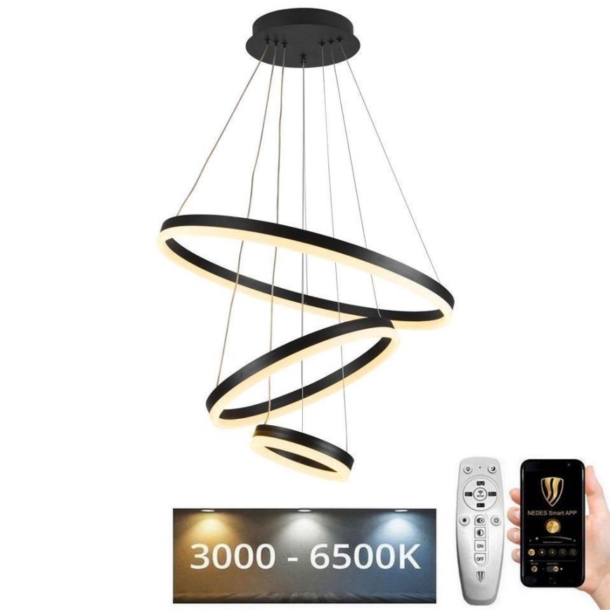 Lampadario LED Dimmerabile su filo LED/85W/230V 3000-6500K ...