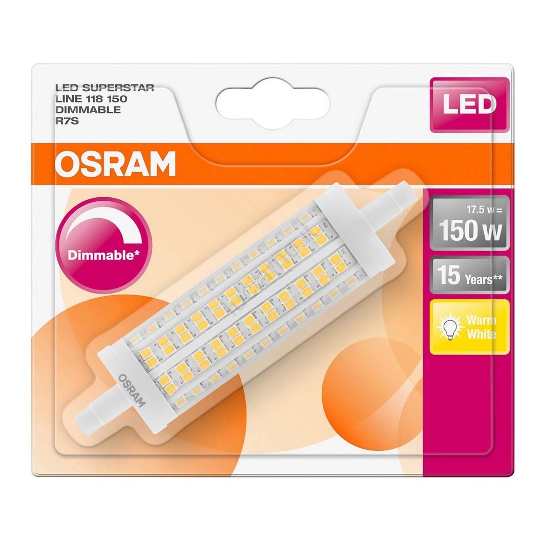 Lampadina LED Dimmerabile R7s/17,5W/230V 2700K - Osram 118 mm | Luciamo