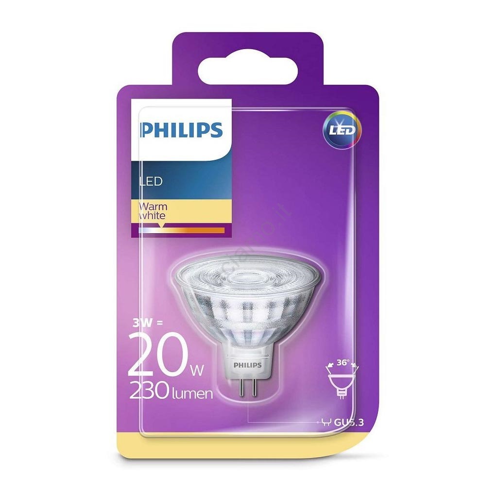 Lampadina LED Philips GU5.3/3W/12V 2700K | Luciamo