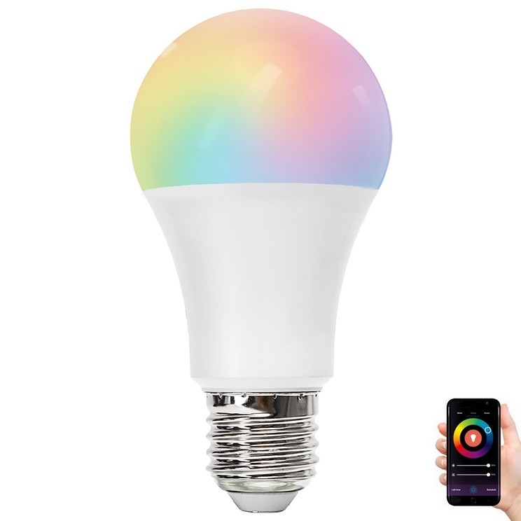 Lampadina LED RGB A60 E27/15W/230V 3000-6500K Wi-Fi - Aigostar | Luciamo