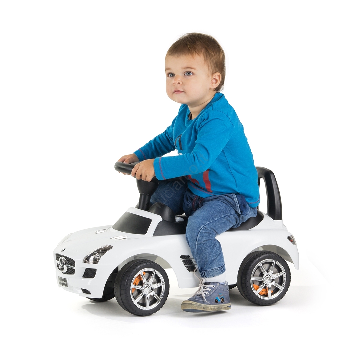 Macchinina a spinta Mercedes bianco/nero | Luciamo