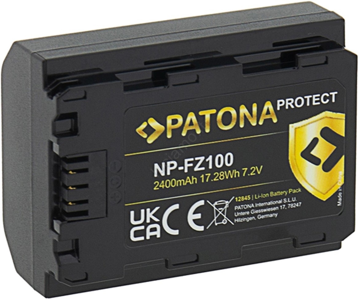 PATONA - Batteria Sony NP-FZ100 2250mAh Li-Ion Protect | Luciamo