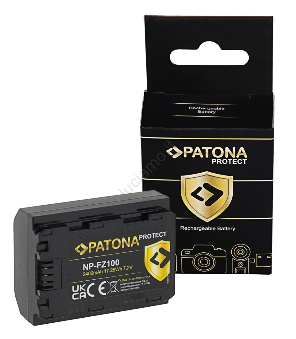 PATONA - Batteria Sony NP-FZ100 2250mAh Li-Ion Protect | Luciamo