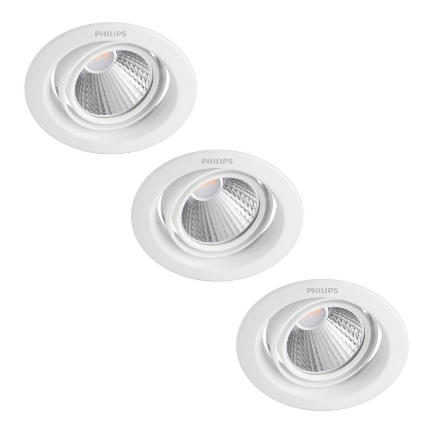 Philips - SET 3x LED Dimmerabile luce da incasso SCENE SWITCH LED/7W ...