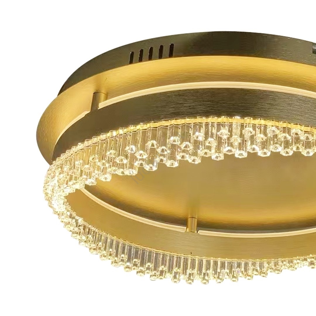 Plafoniera LED 36W/230V Ø 43 cm, dorata | Luciamo