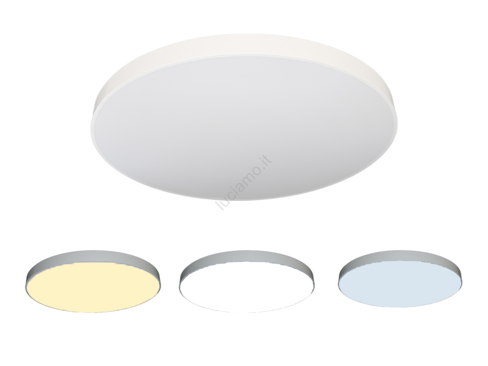 Plafoniera LED LED/200W/230V 3000/4000/6500K Ø 100 cm bianca | Luciamo