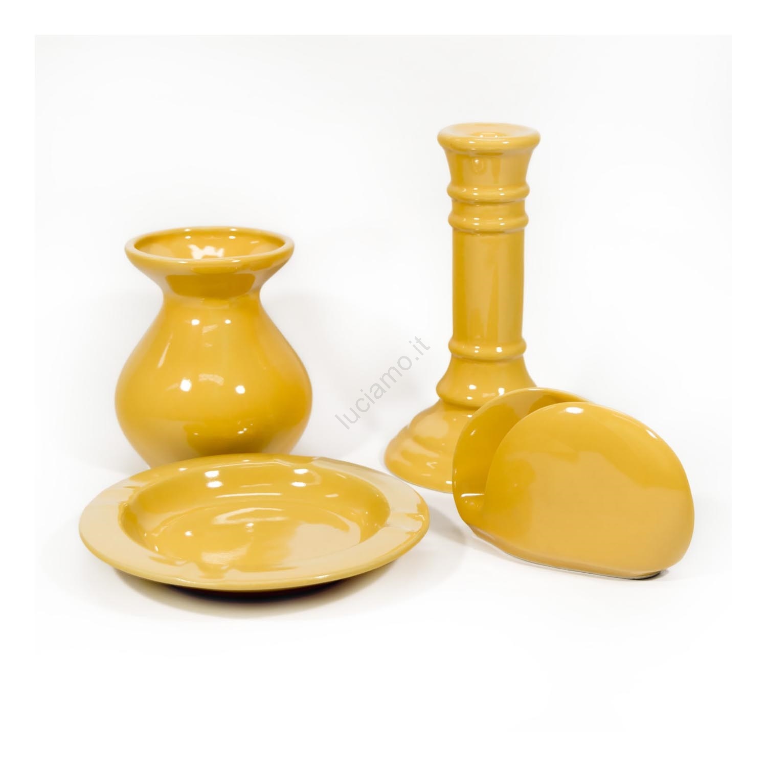 Set in ceramica giallo | Luciamo