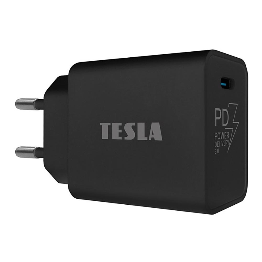 TESLA Electronics - Adattatore a carica rapida Power Delivery 20W nero ...