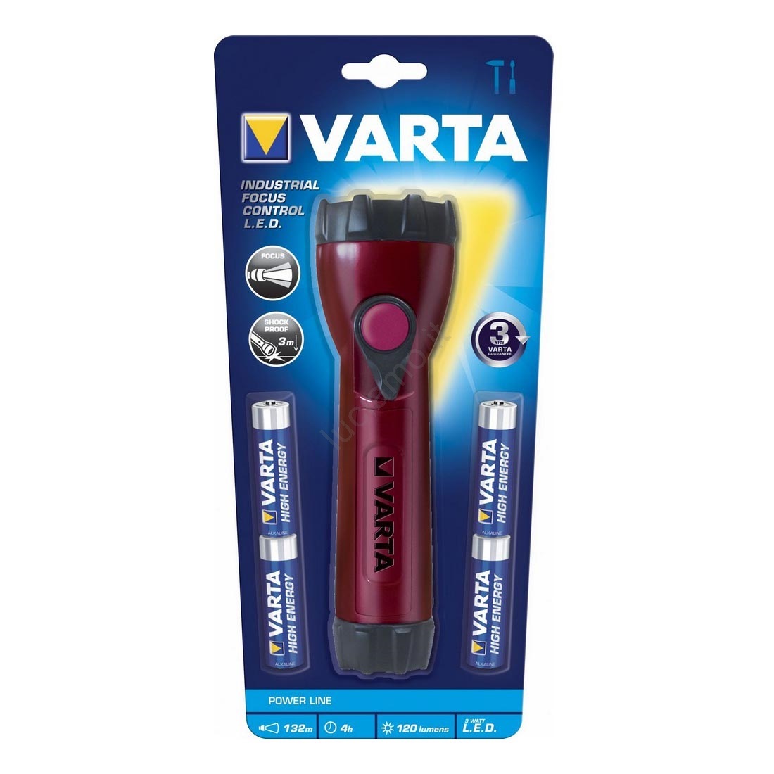 Varta 17640 - Torcia LED INDUSTRIAL LED/3W/4xAA | Luciamo