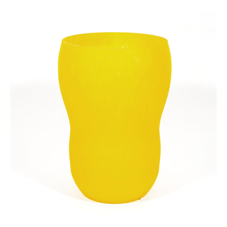 Vaso in vetro 20 cm giallo | Luciamo