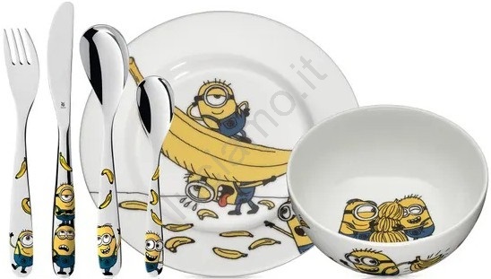 WMF - Set da tavola per bambini MIMONI 6 pezzi | Luciamo