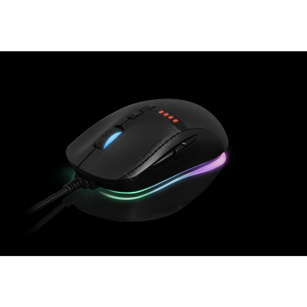 Yenkee - Mouse da gioco LED RGB 5000 DPI 9 pulsanti nero | Luciamo